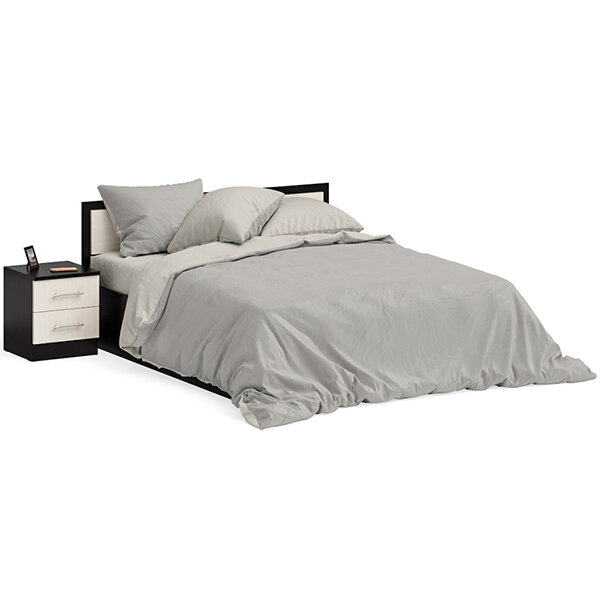 Кровать Фиеста 1600 + тумба, цвет венге/дуб лоредо