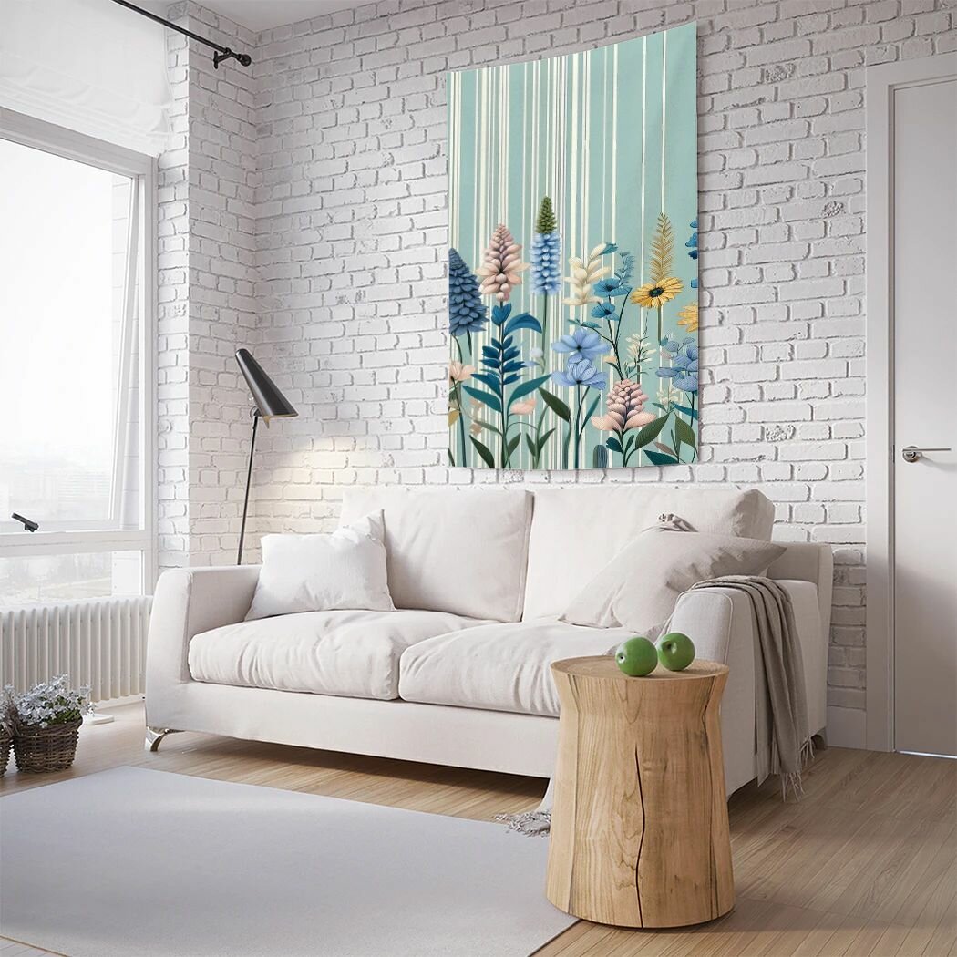 Вертикальное фотопанно на стену JoyArty "Цветочная нежность", из ткани, 150х200 см