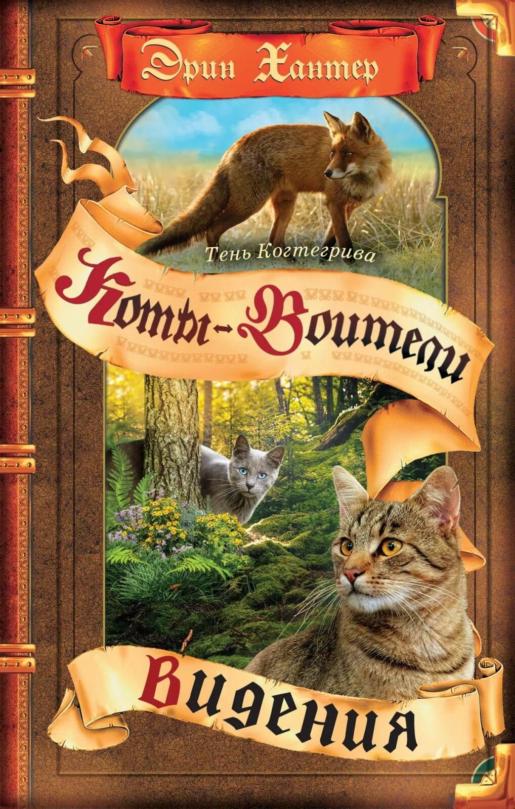 Книга Просвещение Коты-воители. Тень Когтегрива. Том 1. Видения. 2024 год, Э. Хантер