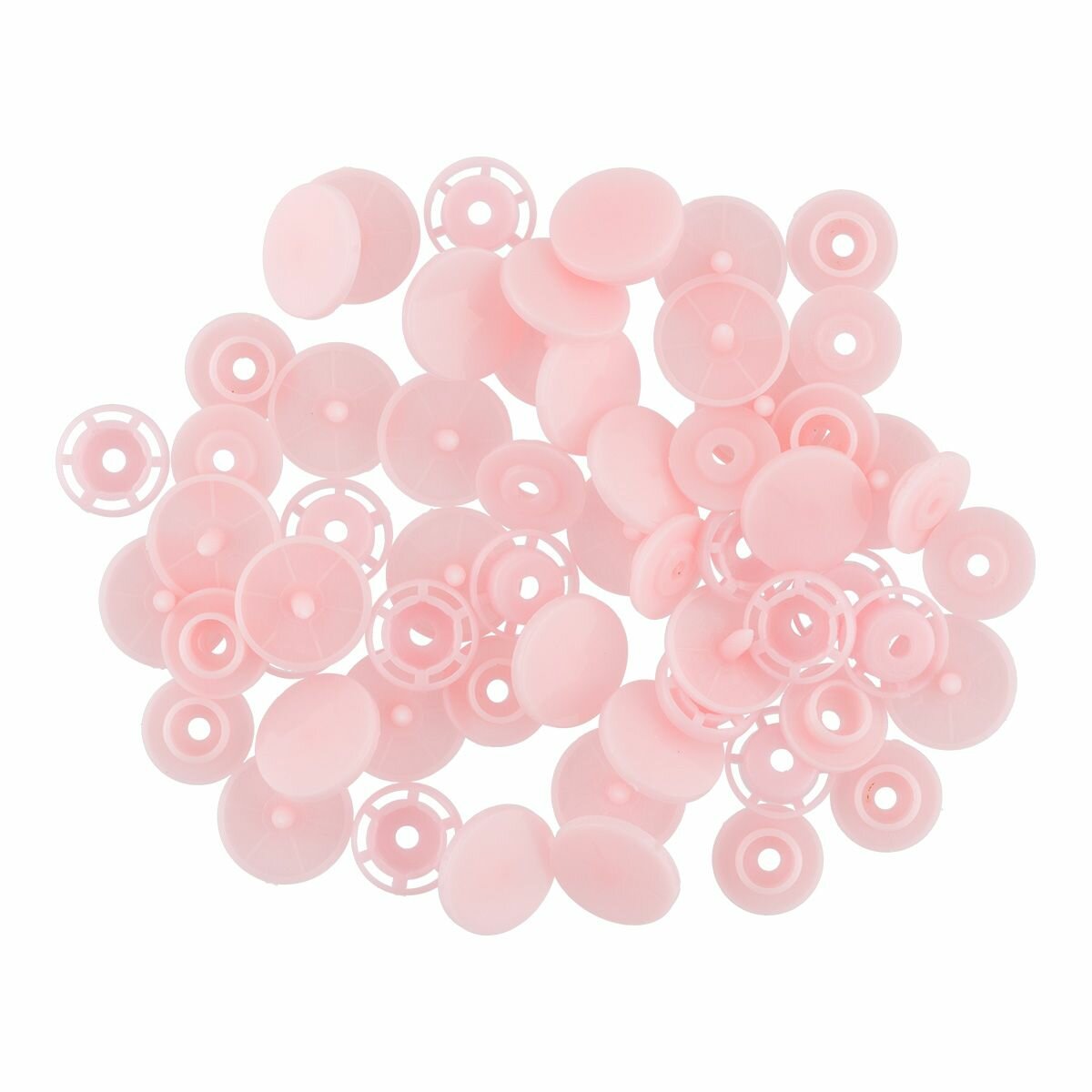 Кнопки "Micron" POM-15 Кнопки пластиковые d 15 мм 15 шт. № 004 розовый