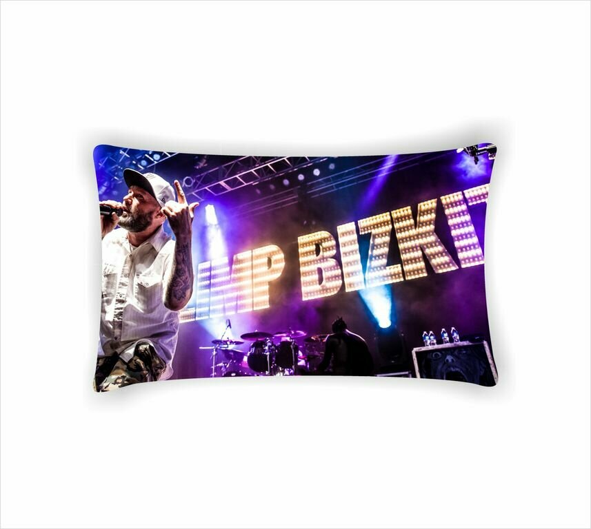 Подушка Limp Bizkit, Лимп Бизкит №9, С одной стороны