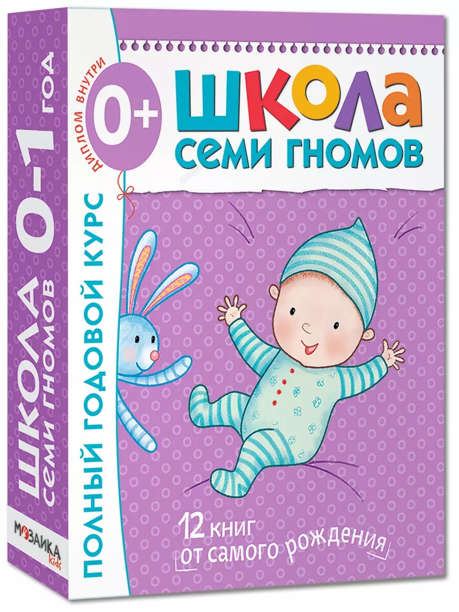 Полный годовой курс. Для занятий с детьми от рождения до 1 года (комплект из 12 книг)