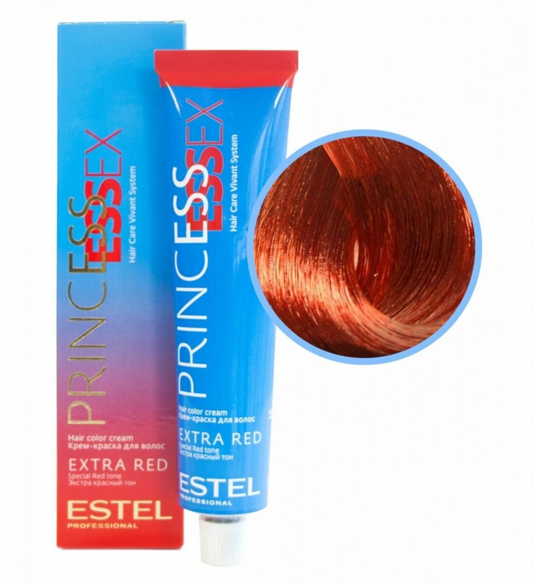 Крем-краска ESTEL PRINCESS ESSEX(EXTRA RED) , 66/45 Темно-русый медно-красный , 60 ml