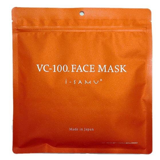 Маска для лица i-samu VC-100 Face mask с витамином С 30шт, STAYFREE