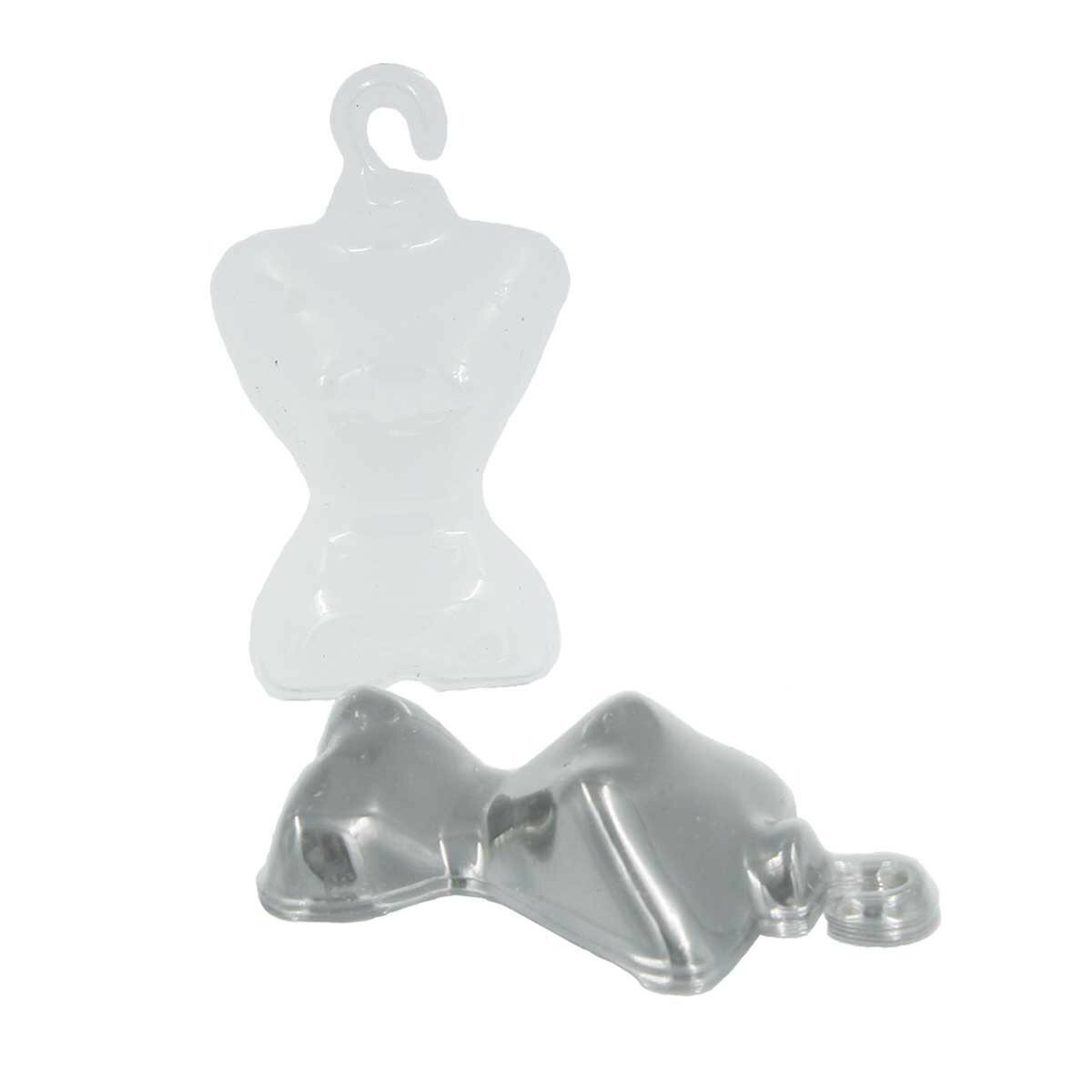 Набор манекенов - вешалок для кукол (прозрачный)