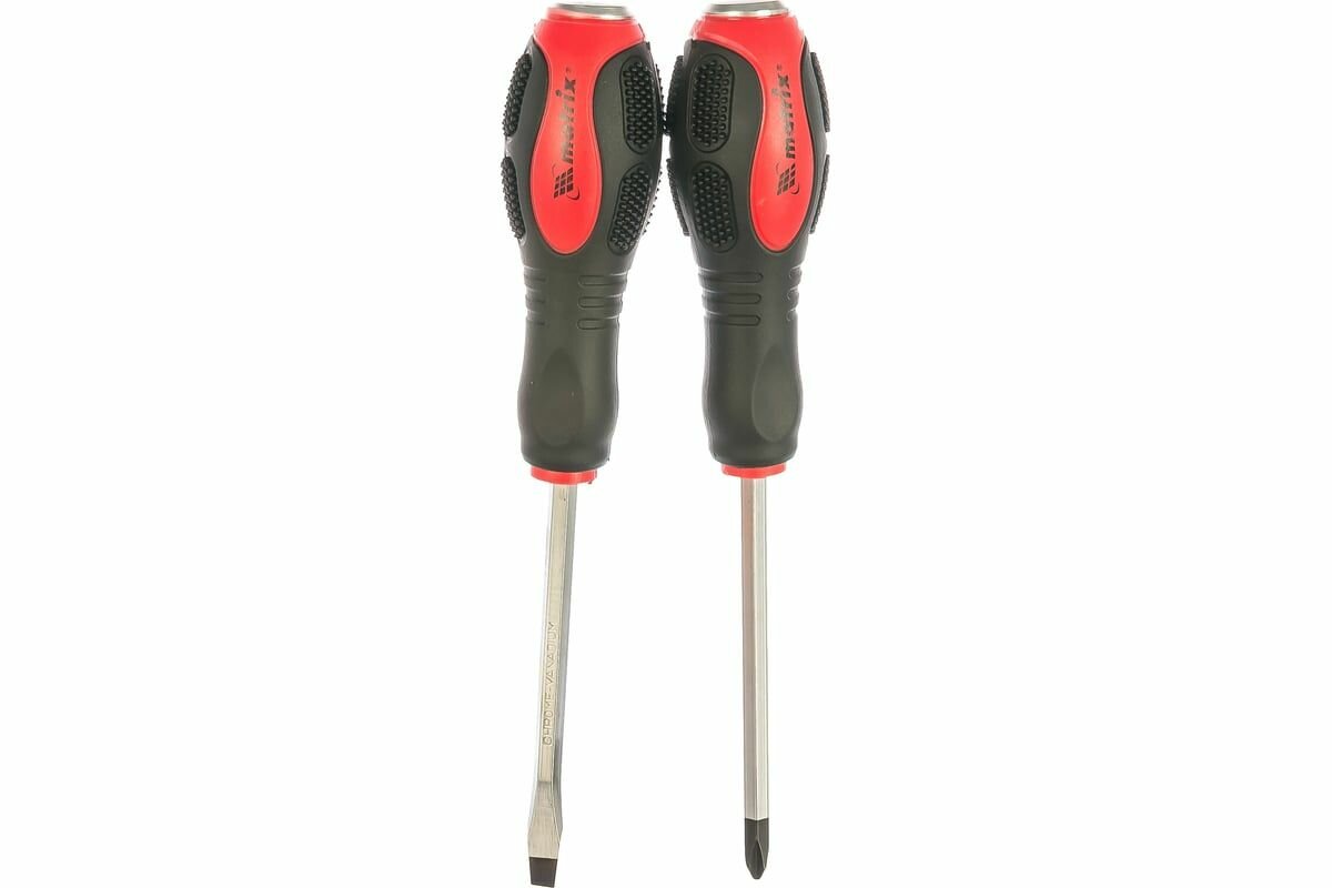 Набор ударных отверток MATRIX PH2x100, SL6x100, CrV, 2шт. 19121