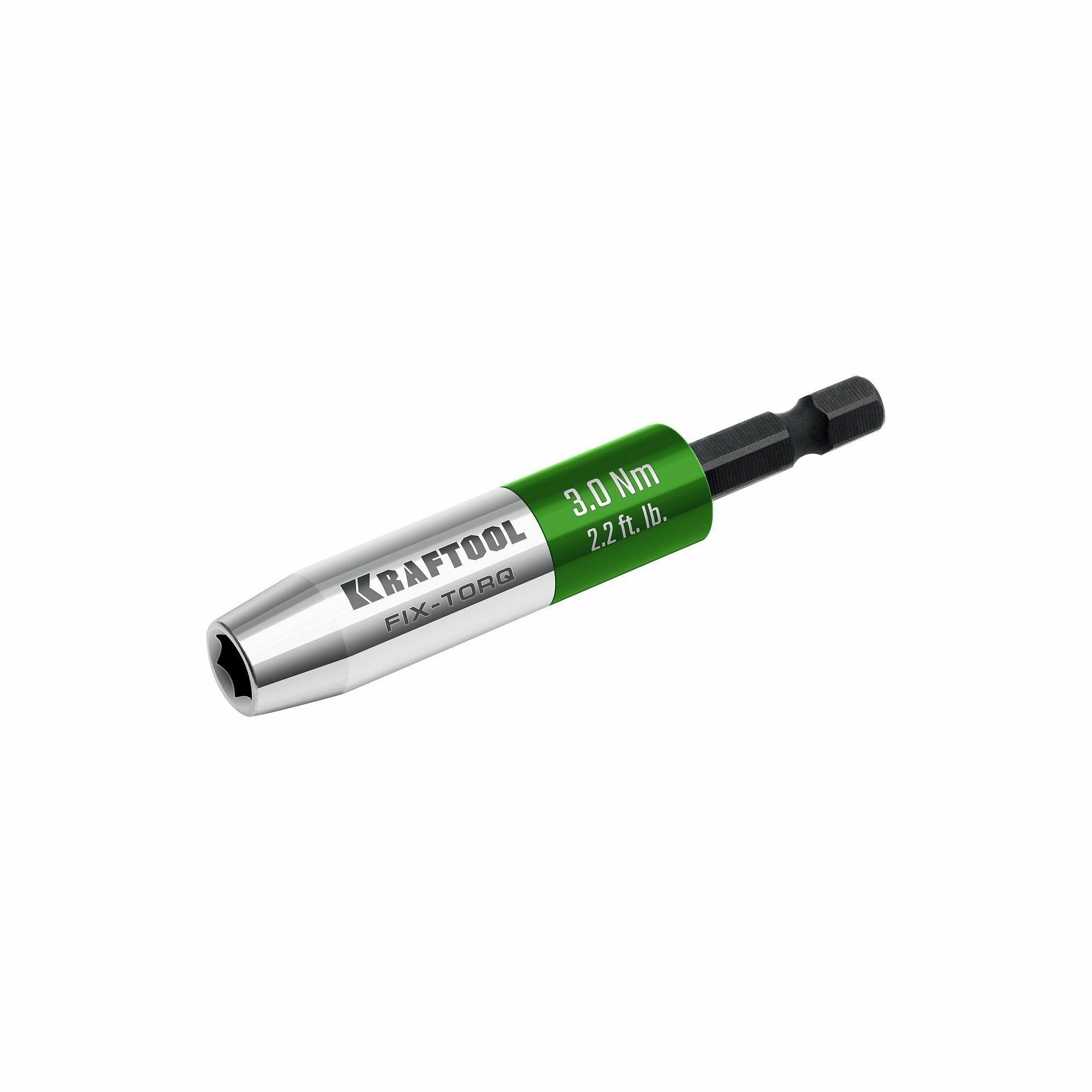 Адаптер для бит динамометрический, KRAFTOOL FIX-TORQ 3.0 Нм