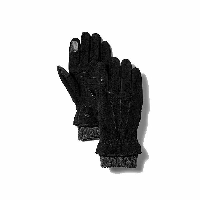 Перчатки Leather Glove with Ribbed Cuffs для мужчин
