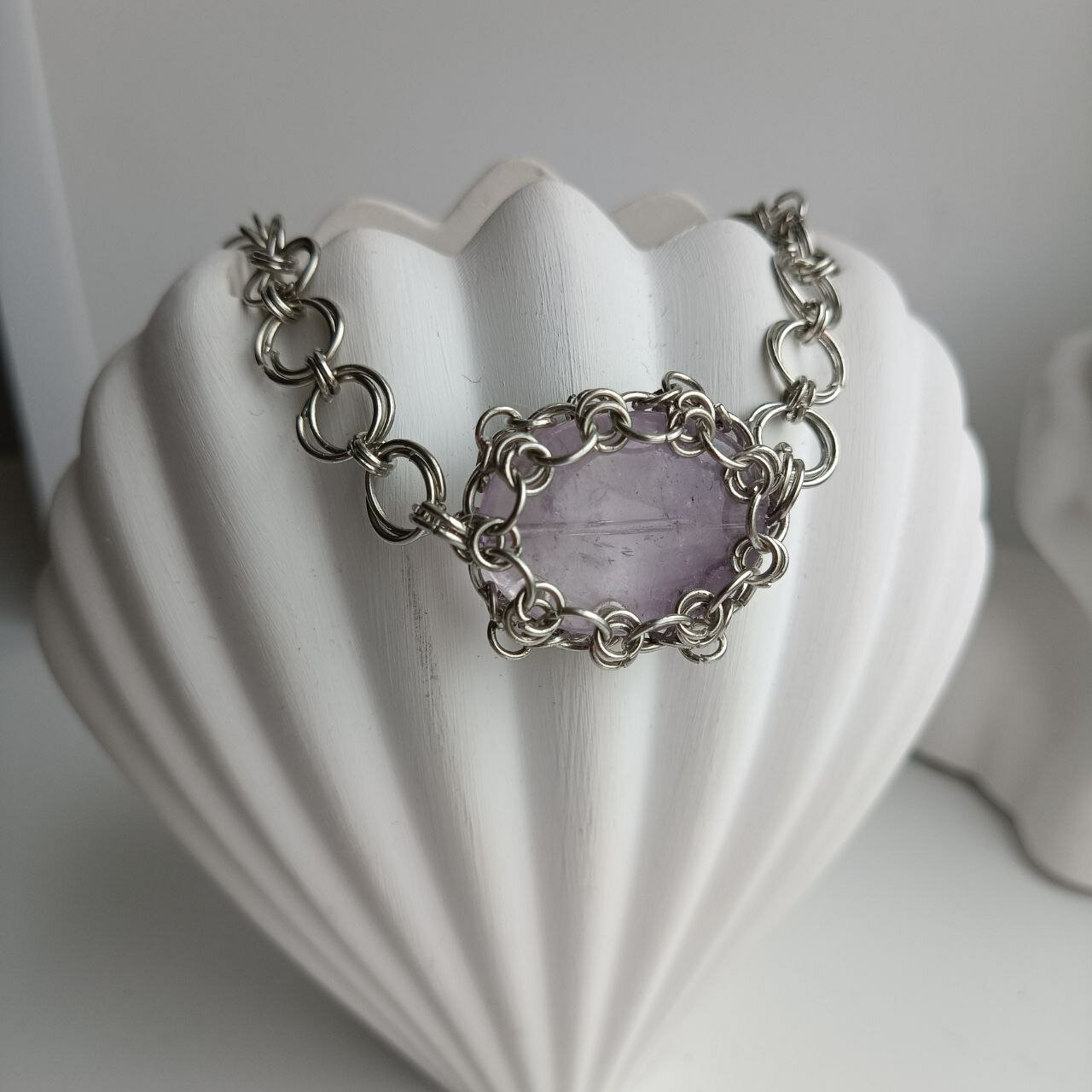 Колье, аметист