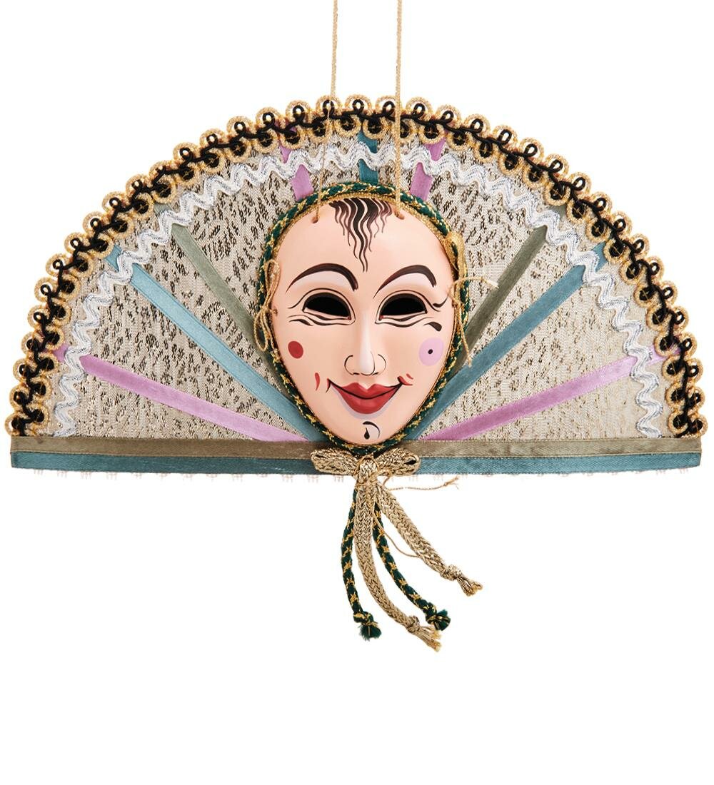 Маска Веер мал. A2189132 РусКукла, Фарфор, текстиль