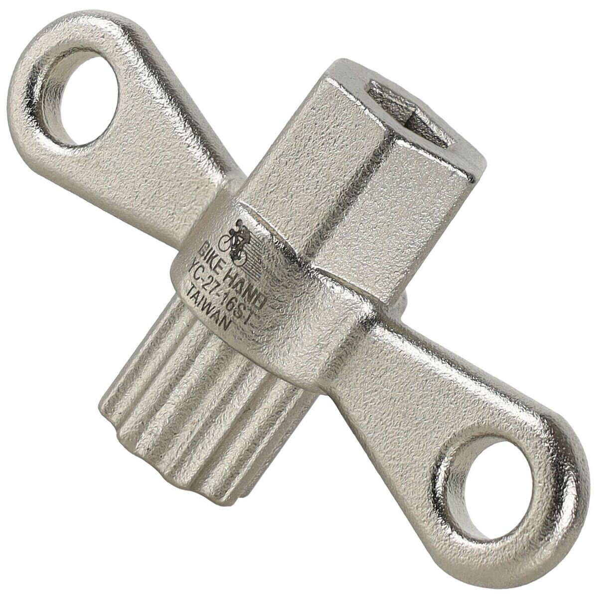 Съемник/насадка BIKEHAND YC-27-16ST для снятия колпачка шатуна кареток систем SHIMANO, SRAM и RaceFace, под ключ 16мм, сталь