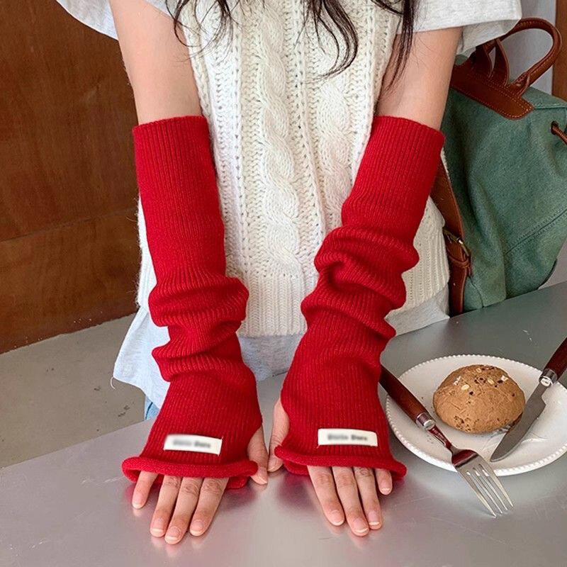 Нарукавники, винно-красные, 40см*9,5см