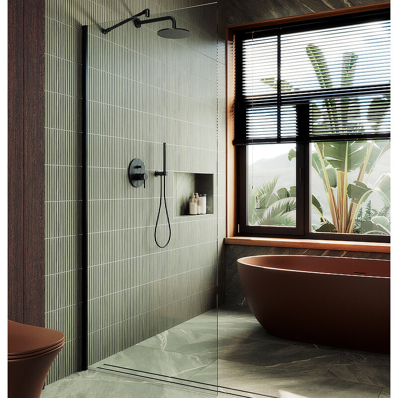 Душевая перегородка MaybahGlass 195х90 MGD-689-6ш