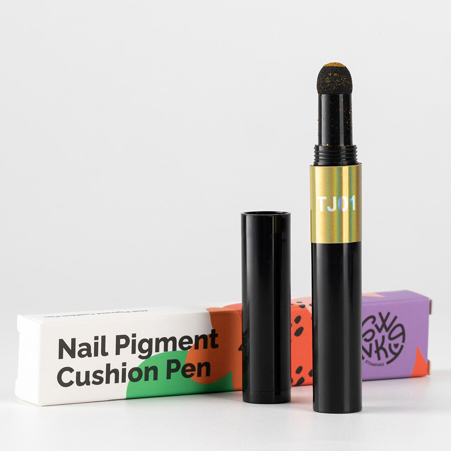 Втирка Swanky Stamping Nail Pigment Cushion Pen №001 - Gold