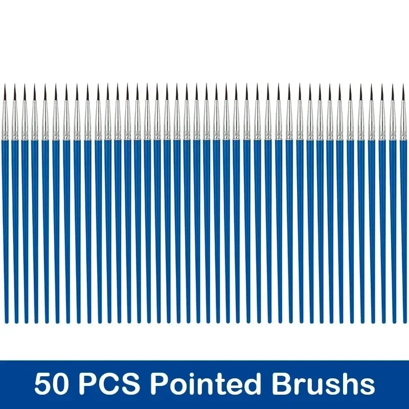 Набор кистей для рисования 50 PCS Pointed Brush