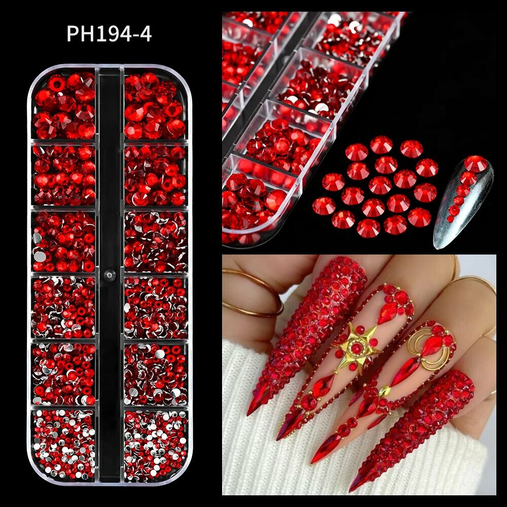 MAFANAILS Стразы для дизайна ногтей 12 шт PH194-4