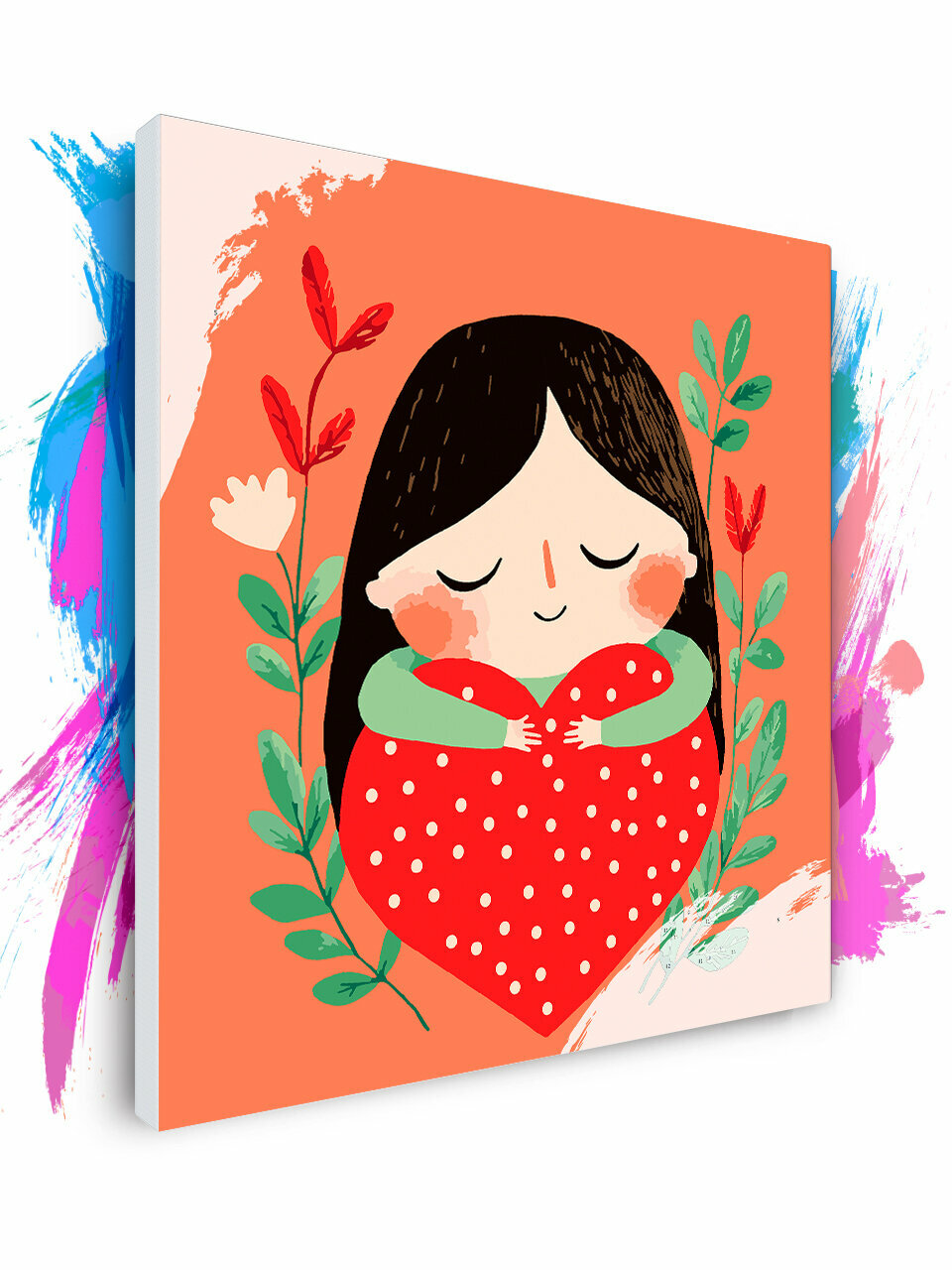 Картина по номерам на холсте Мое сердце, 40 х 40 см