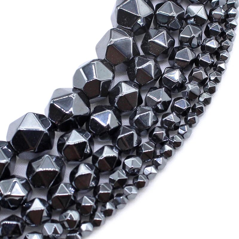 Черные гематитовые бусины 3-10 мм 3mm approx 110beads