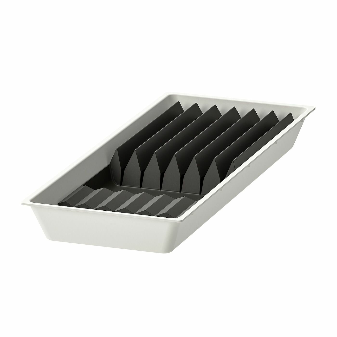 Лоток для ножей IKEA UPPDATERA 394.326.92, 20x50 см, белый / антрацит