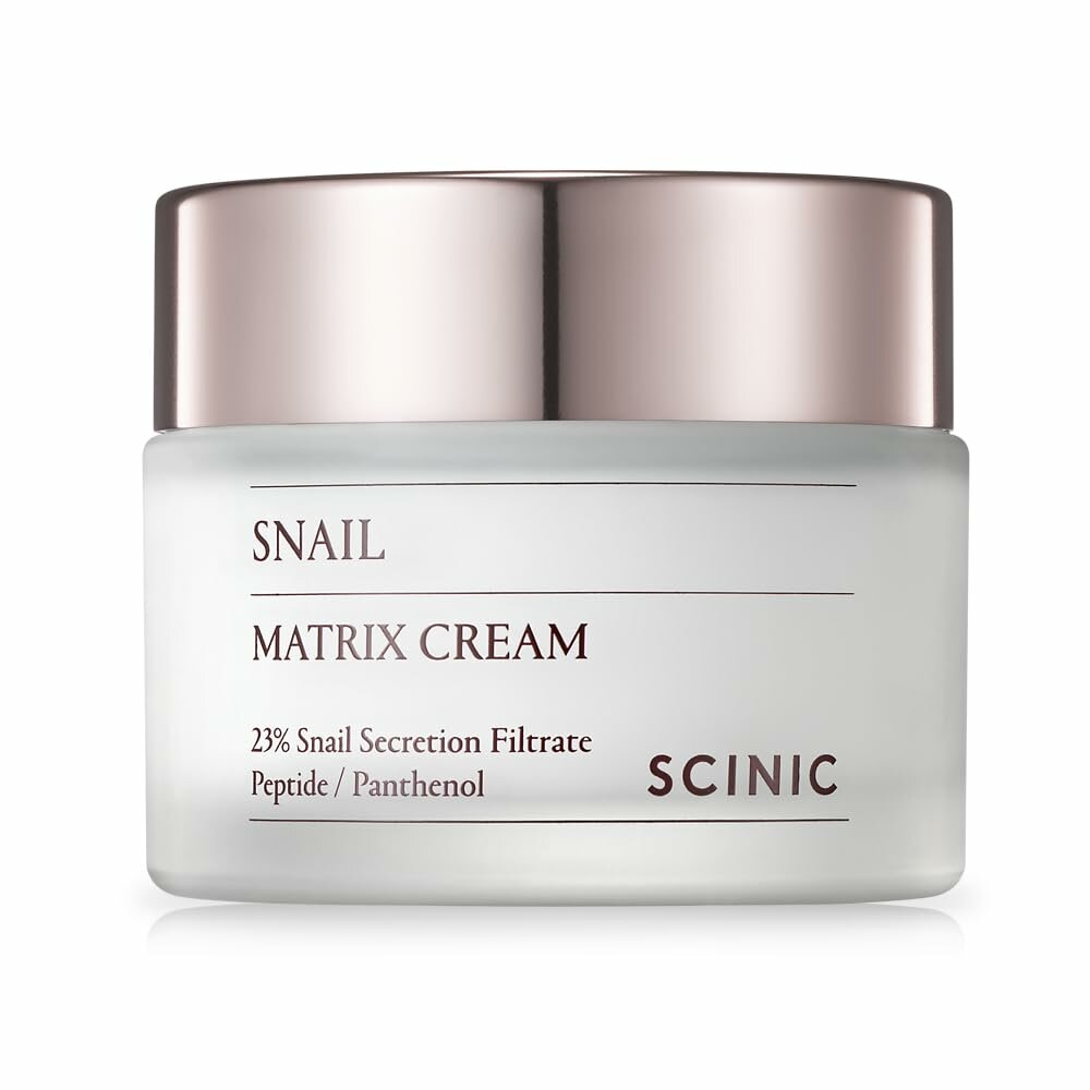 Антивозрастной крем для лица c муцином улитки Scinic Snail Matrix Cream, 50 мл
