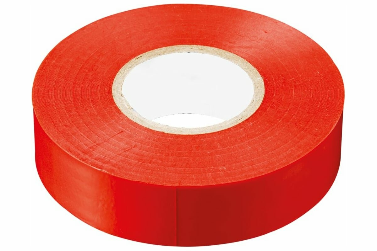 Изоляционная лента STEKKER 0,13x19 мм, 20 м, красная, INTP01319-20 32838
