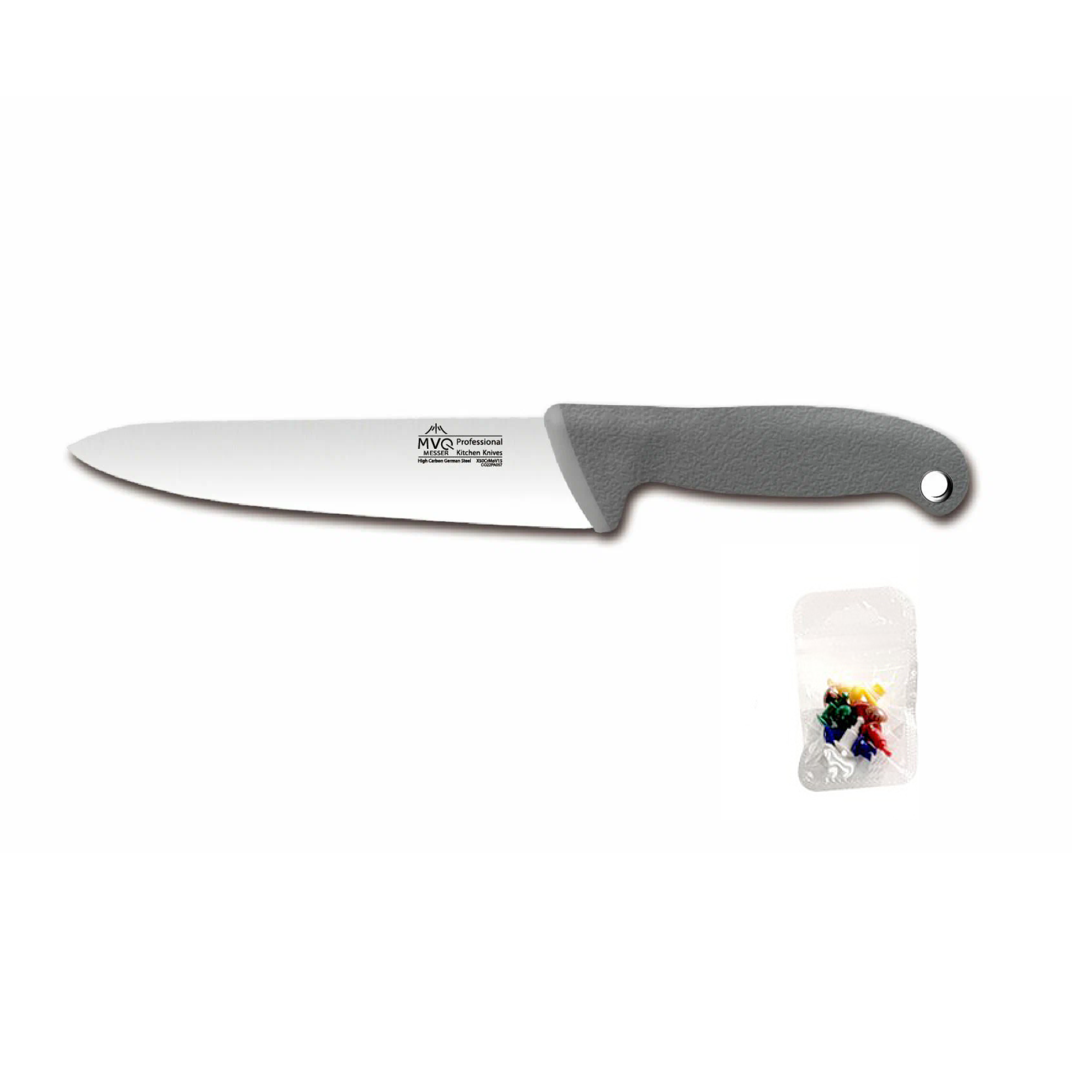 Нож шеф повара PROFI COLOR MVQ MESSER с узким лезвием 25 СМ, 385x250x30 мм