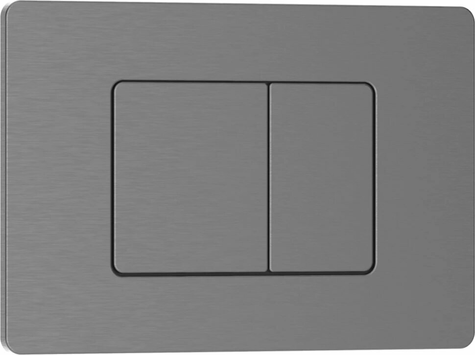 Кнопка смыва Iberica Blanca Inox-C IB. B011.008.000 для инсталляции, вороненая сталь