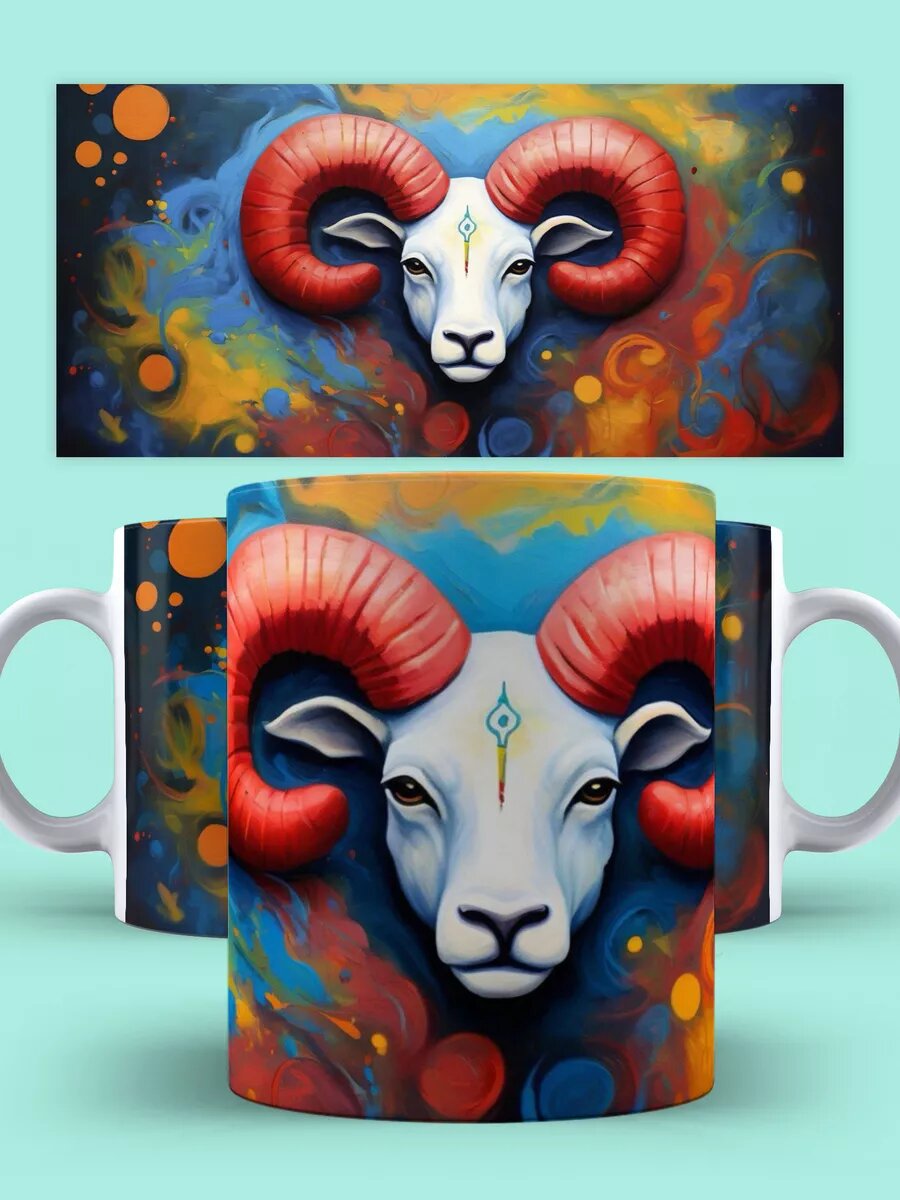 Кружка Овен знак зодиака