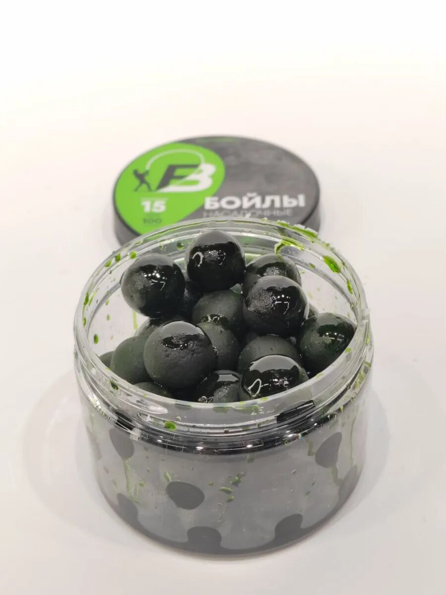 Бойлы варёные насадочные в дипе: 15 мм Mussel