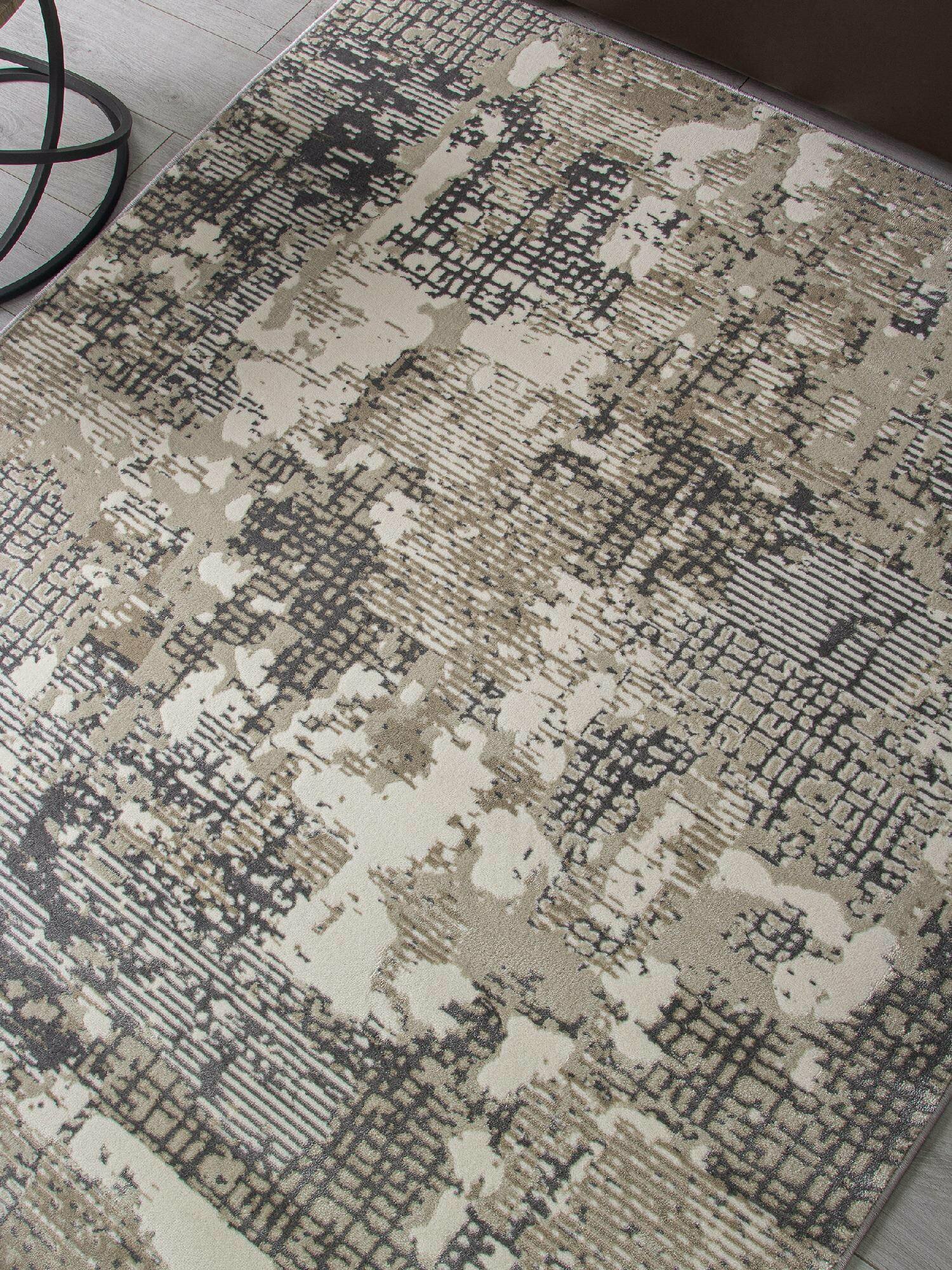 Ковер на пол в гостиную в спальню 160х300 см современный ворс 10 мм 296970 KoverVDom