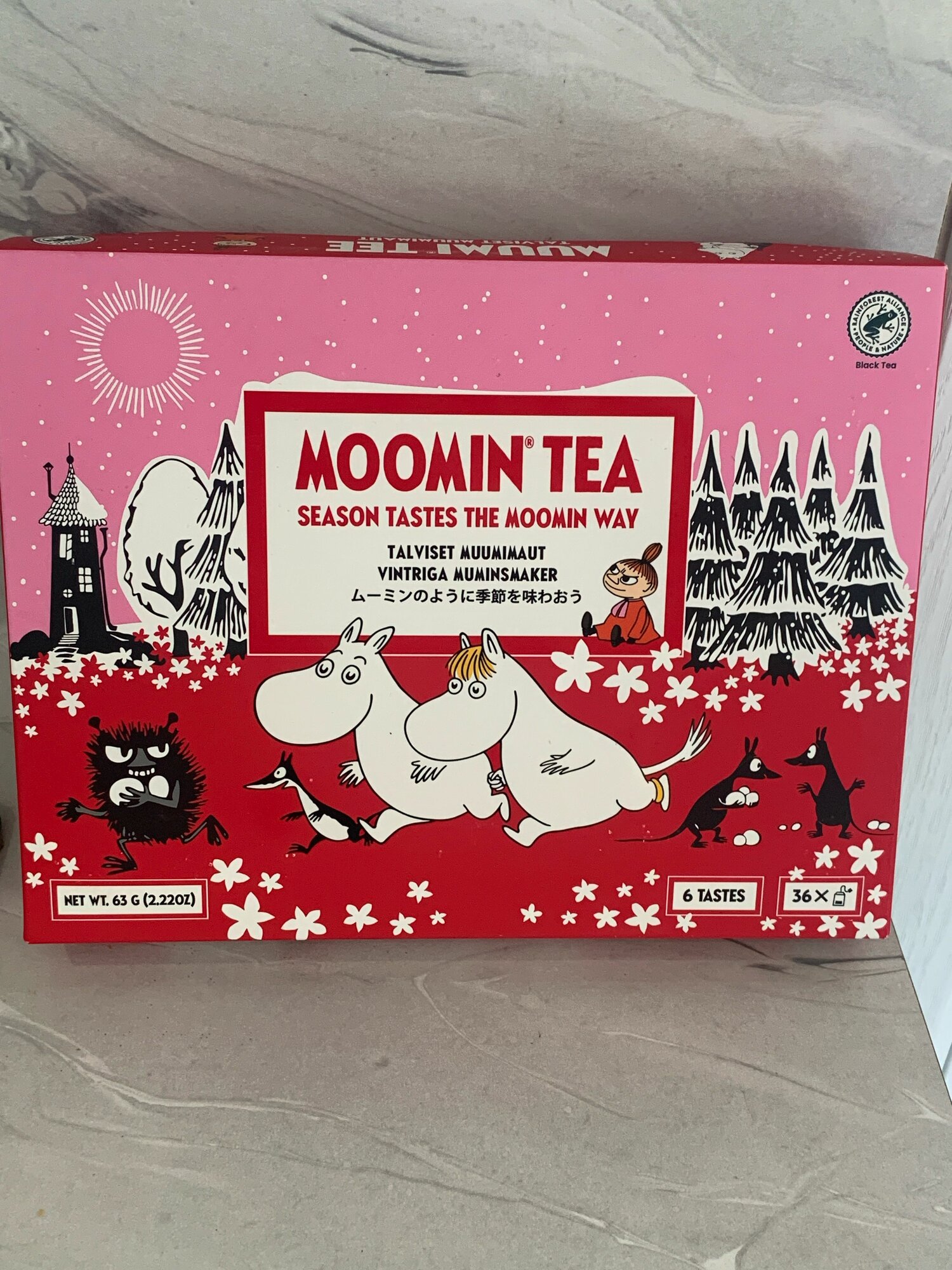 Чай Seasons Tastes the Moomin Way, ассорти, 36 пакетиков