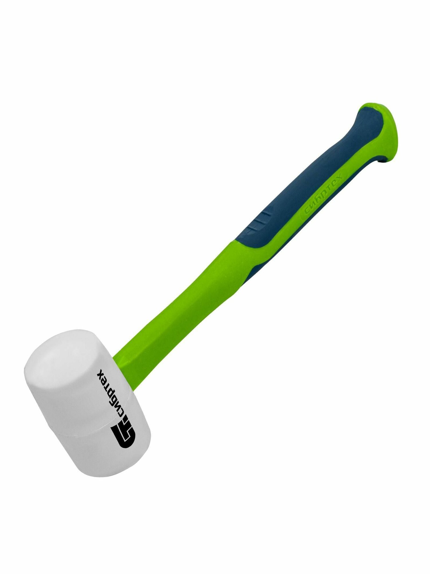 Киянка резиновая, 450 г, белая резина, фибергласовая рукоятка Сибртех 11167