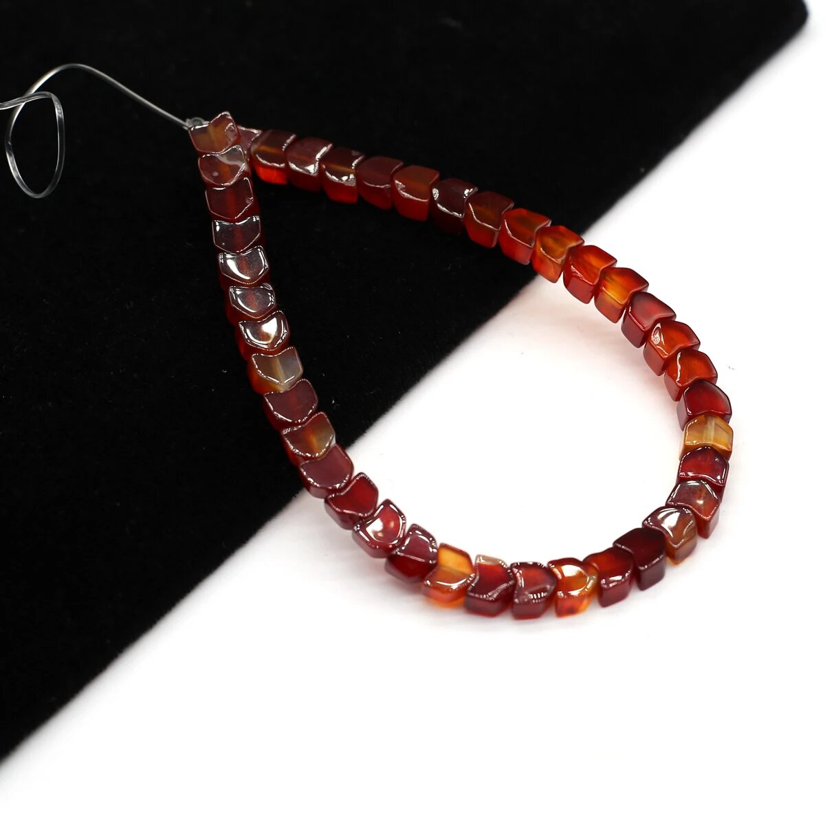 Нерегулярный натуральный полудрагоценный камень, свободный интервал, красный агат, бусина 5x7 мм, изготовление ювелирных изделий, ожерелье, браслет, аксессуары, подарки