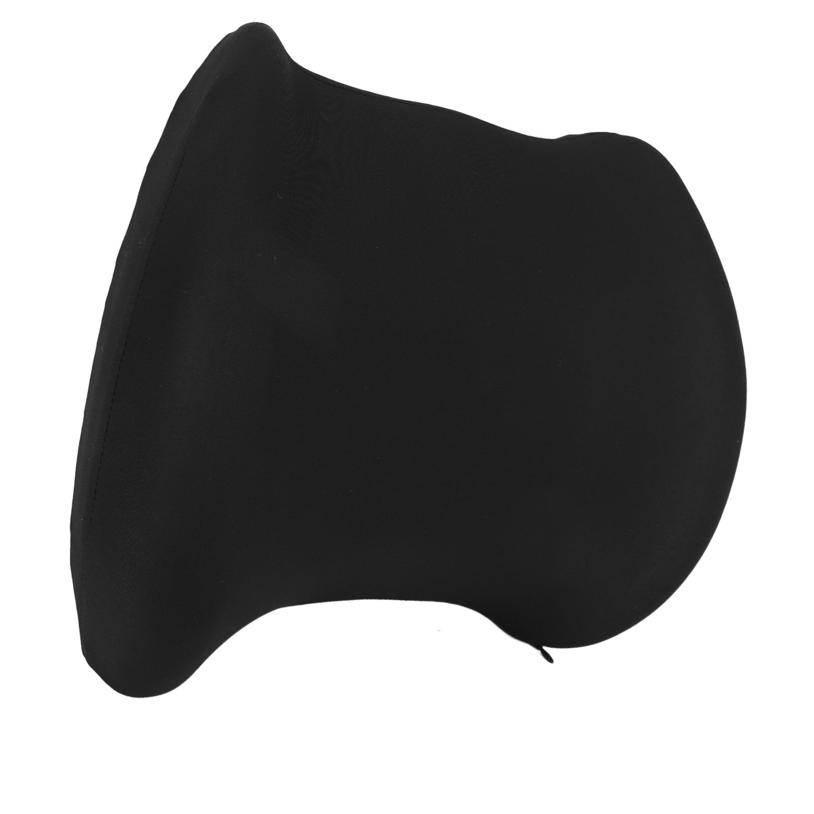 Подушка для поясницы с выпуклым дизайном, эргономичная, с эффектом памяти, съемная, дышащая, для стула, поясничная подушка для офиса, черная