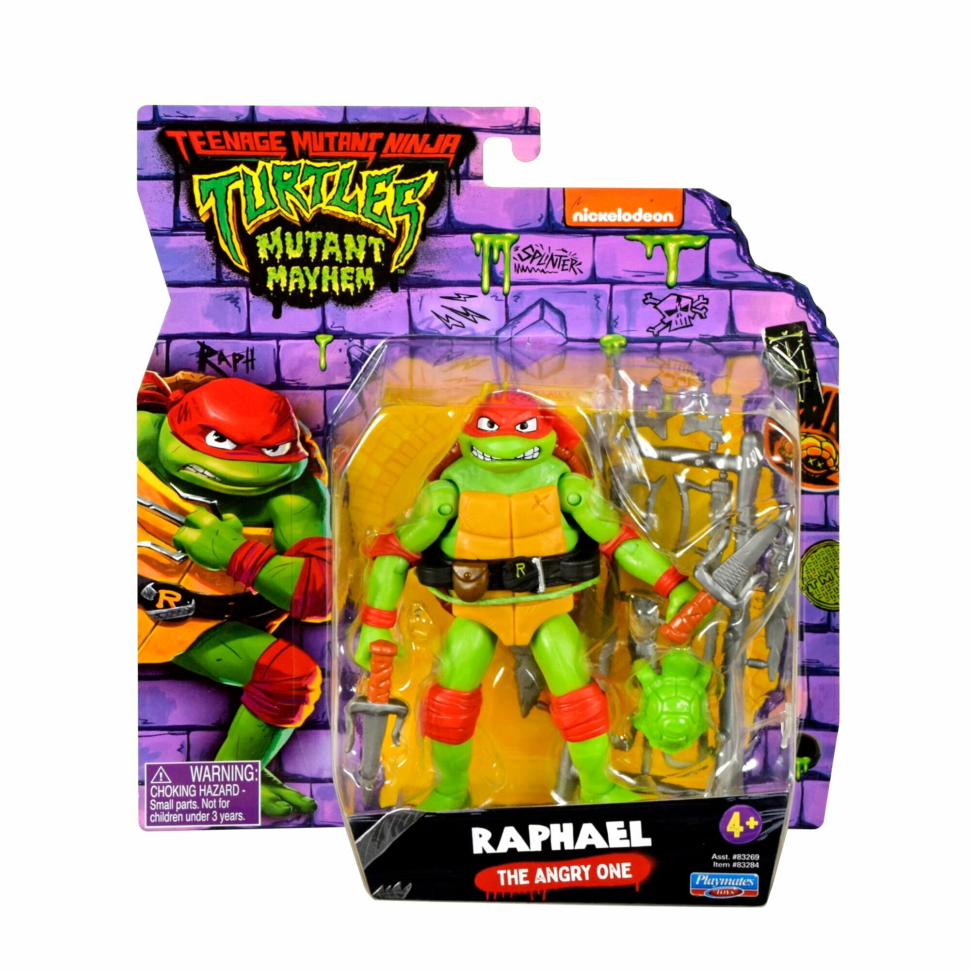 Черепашки ниндзя Teenage Mutant Ninja Turtles Mutant Mayhem Raphael /Игрушки-модели Рафаэль, Playmates Toys, tmnt