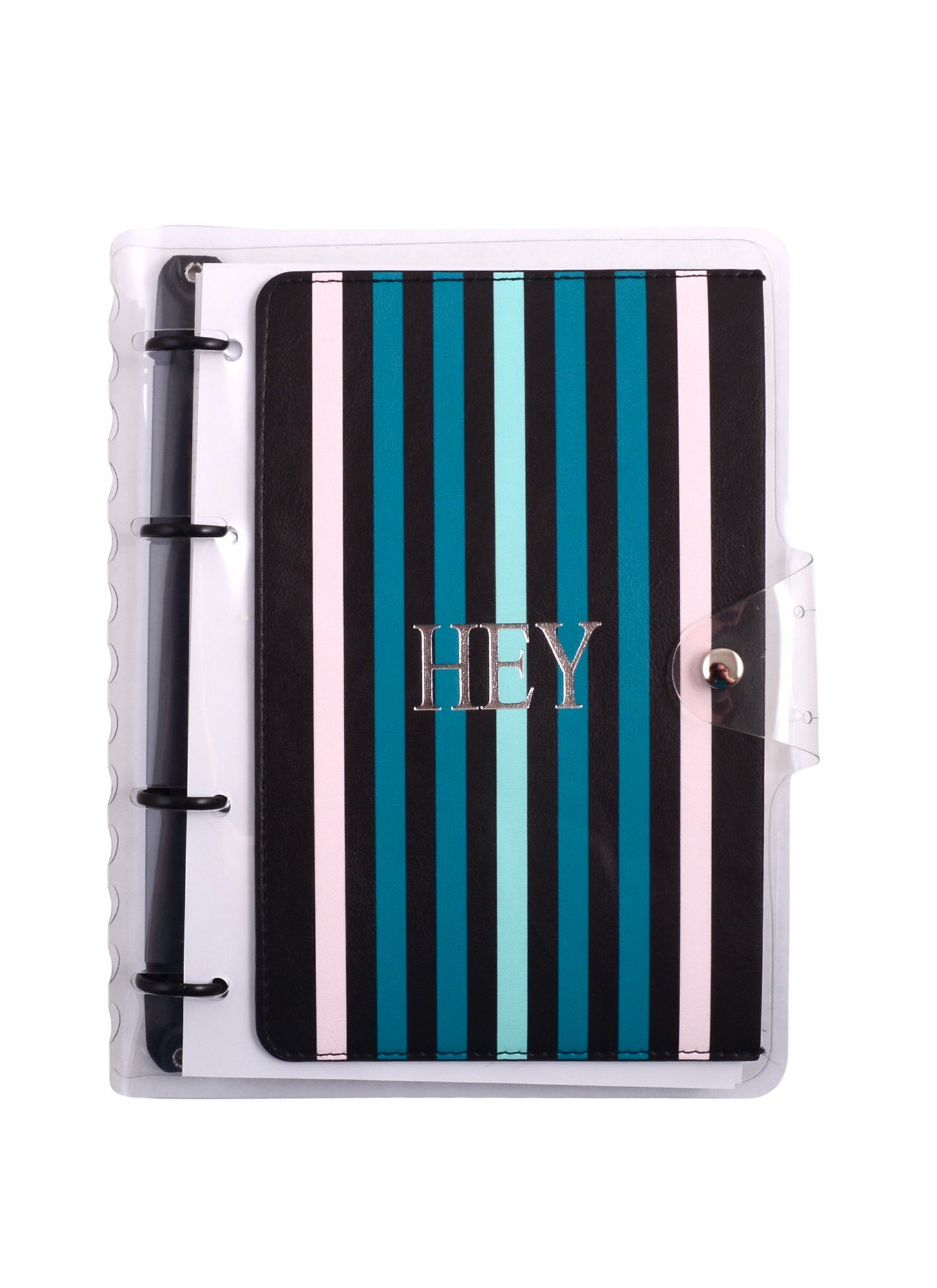 Тетрадь на кольцах в клетку InFolio, "Pocket. Полосы", 120 листов