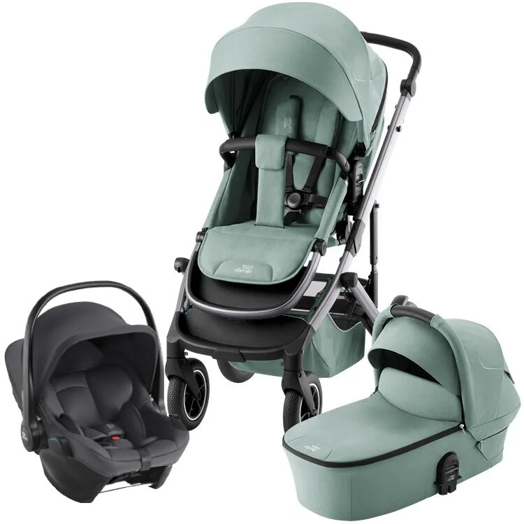 Комплект 3 в 1 Britax Roemer Smile 5Z Jade Green + BABY-SAFE CORE Midnight Grey