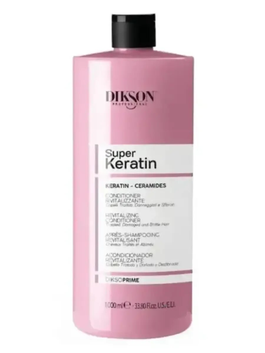 Кондиционер Dikson Super Keratin DiksoPrime, с кератином и керамидами, 1000 мл