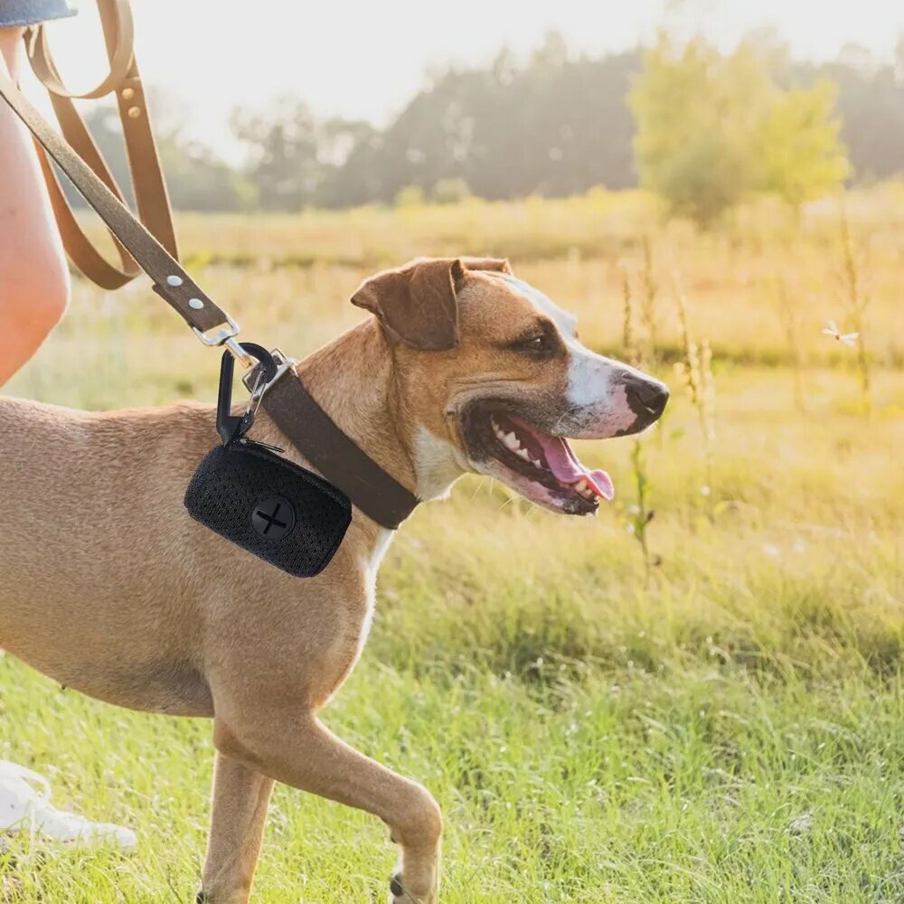 Дозатор для мешков для отходов домашних животных размером 7х5 см, 1 шт, черное