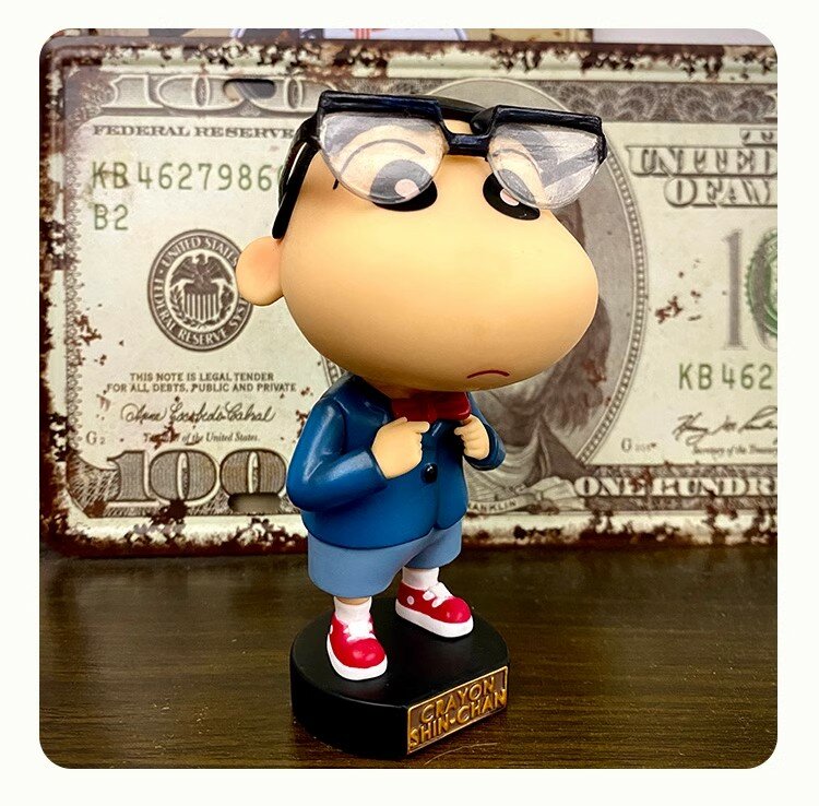 Фигурка для косплея Крейон Шин-чан/Детектив Конан с силиконовой попой, креативное и забавное украшение для автомобиля, подарок на день рождения/для косплея.