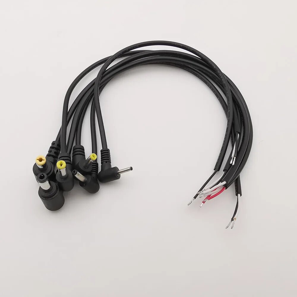 Прямоугольные разъемы питания постоянного тока, набор из 5 штук 1Pcs, 2.5 x 0.7mm