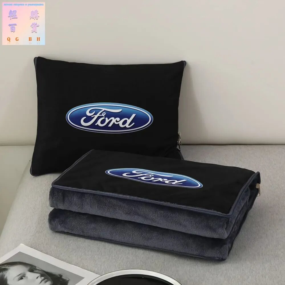 Подушка автомобильная Ford На сиденье, Полиэстер, 1 шт. Трансформер в одеяло