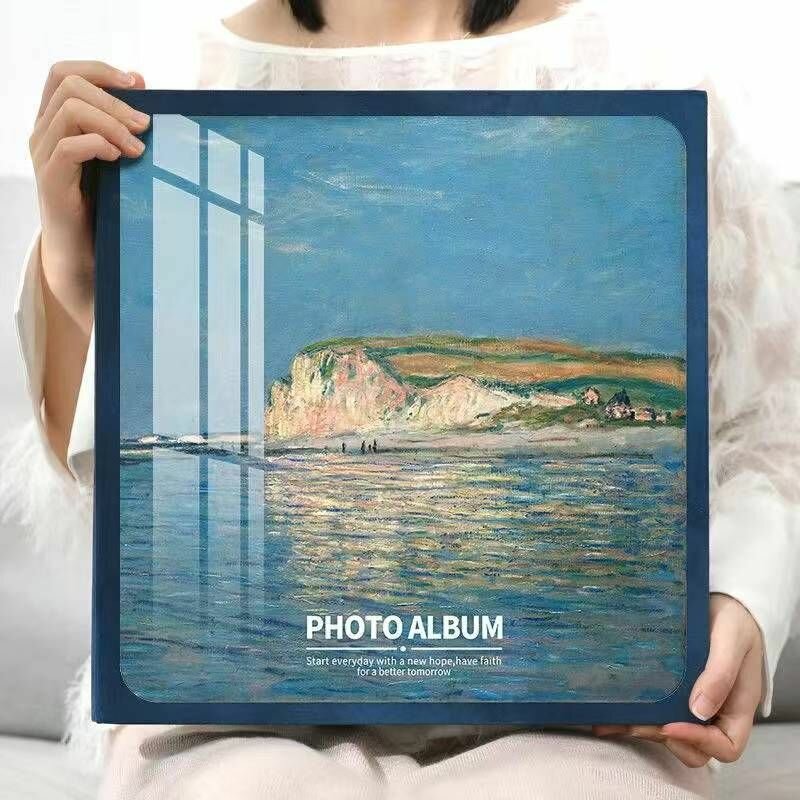 Фотоальбом, Самоклеящийся фотоальбом,270x280x25mm,20 Белая бумага, Обложка ткани