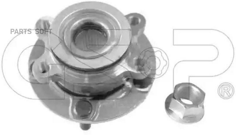 GSP Ступица с подшипником NISSAN QASHQAI I/X-TRAIL/JUKE/RENAULT KOLEOS 07- пер.