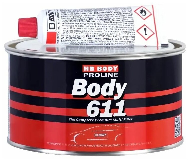Шпатлевка BODY 611 Economy, 0,9 кг.