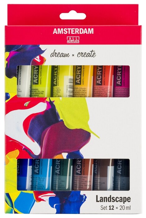 Royal Talens Набор акриловых красок Amsterdam Standart 12цв*20мл пейзаж