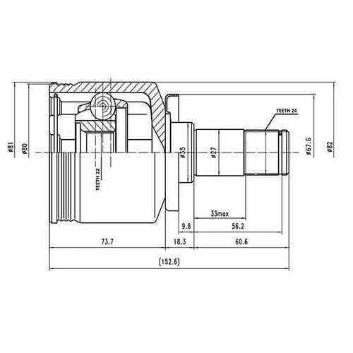 ШРУС AYWIparts AW1520010