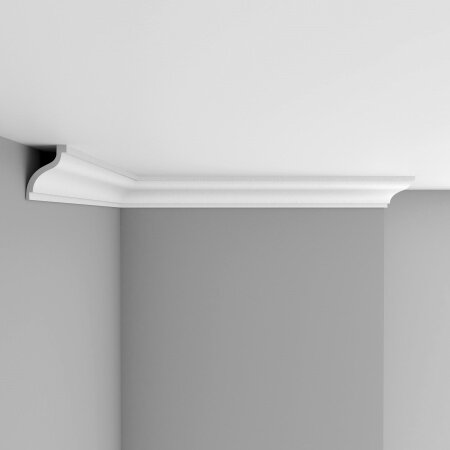 Плинтус Потолочный Гладкий Decomaster 96212 В70хШ50хД2400 мм / Декомастер.