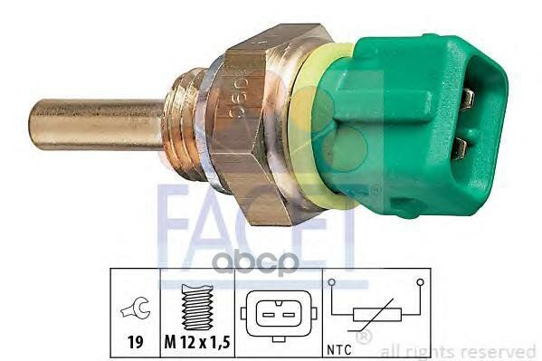 Датчик температуры CITROEN AX 10 Facet арт. 73148
