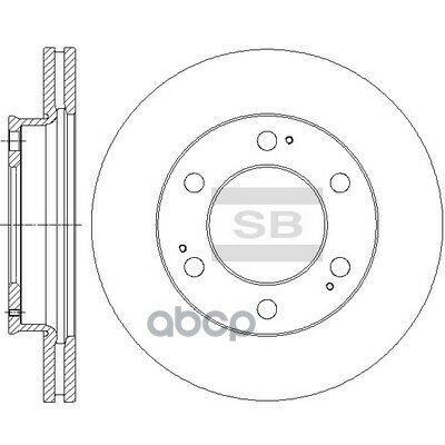 Тормозной диск Sangsin brake SD3040 для тормозной системы оригинальная посадка